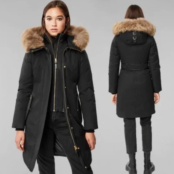 Mackage | Other | Mackage Harlowe Jacket S Black W Gold Fur | Poshmark
